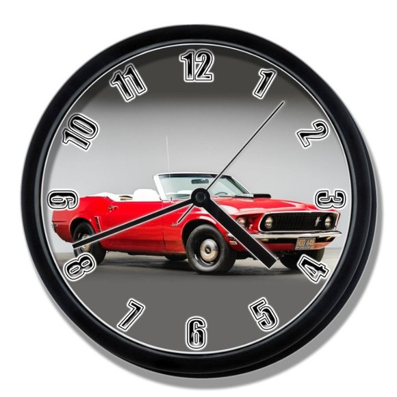 Clock | Wall Decor | 969 Ford Mustang Red Convertible Clock New | Poshmark